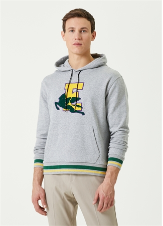 Etro Erkek Gri Kapüşonlu Logolu Sweatshirt S EU Etro Erkek Gri Kapüşonlu Logolu Sweatshirt S EU