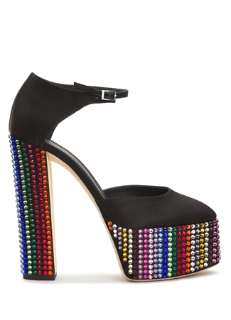 Giuseppe Zanotti Kadın Bebe Strass Trok İşlemeli Süet Sandalet Siyah 36 Eu Giuseppe Zanotti Kadın Bebe Strass Trok İşlemeli Süet Sandalet Siyah 36 Eu