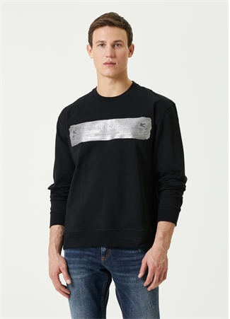 Etro Erkek Siyah Metalik Logolu Sweatshirt L EU Etro Erkek Siyah Metalik Logolu Sweatshirt L EU