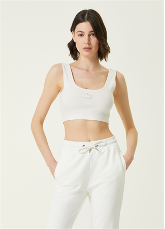 Puma Kadın Classics Krem Nervürlü Kısa Kesim Üst Bej L Eu Puma Kadın Classics Krem Nervürlü Kısa Kesim Üst Bej L Eu