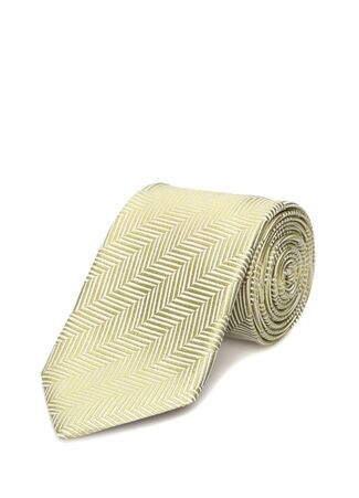 Pal Zileri Erkek Yeşil Geometrik Desenli İpek Kravat EU