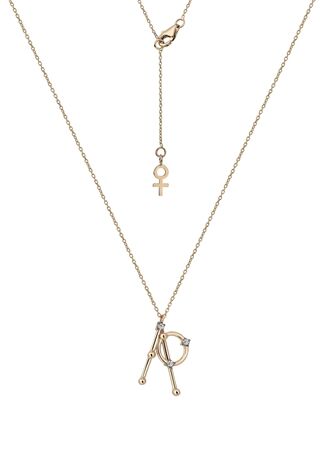 Her Story Kadın Galaxy R Harf Detaylı Altın Rengi Kolye Pembe EU Her Story Kadın Galaxy R Harf Detaylı Altın Rengi Kolye Pembe EU