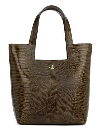 Beymen Club Kadın Haki Yılan Dokulu Mini Çapraz Çanta EU