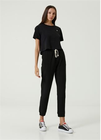 Champion Kadın Siyah Crop T-shirt S EU