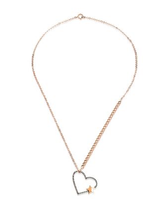 Collection-Selda Jewellery Kadın You Are My Star Pırlantalı Altın Rengi Kolye EU