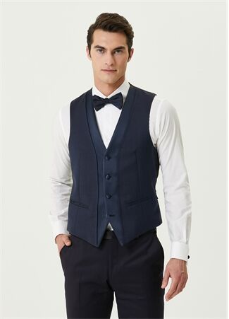 Palzileri Lab Erkek Lacivert Yün Yelek 50 IT