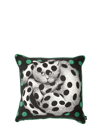 Fornasetti High Fidelity Baskılı 45x45 cm Dekoratif Yastık Siyah Fornasetti High Fidelity Baskılı 45x45 cm Dekoratif Yastık Siyah