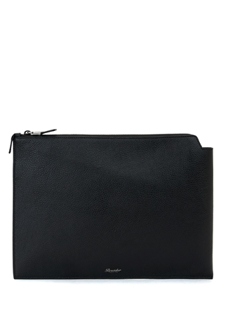 Pineider Erkek Siyah Deri El Portföyü Eu