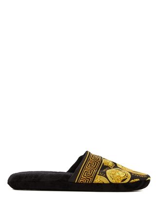 Versace Medusa Siyah Gold Ev Terliği Versace Medusa Siyah Gold Ev Terliği