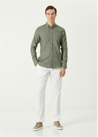 Canali Erkek Beyaz Beli Kordonlu Pantolon 48 IT Canali Erkek Beyaz Beli Kordonlu Pantolon 48 IT