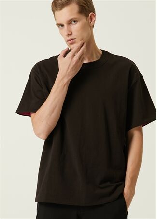 Bottega Veneta Erkek Kahverengi T-shirt S EU