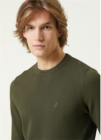 Beymen Club Erkek Haki Petek Dokulu Logolu Kazak S