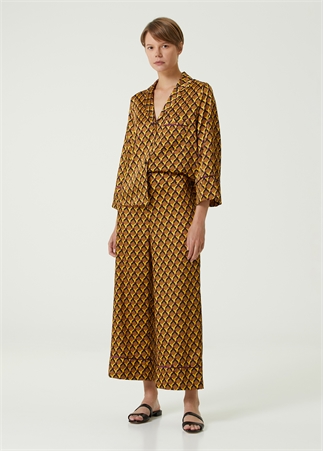 Beymen Club Kadın Camel Bol Paça Saten Pantolon Sarı 38 Beymen Club Kadın Camel Bol Paça Saten Pantolon Sarı 38