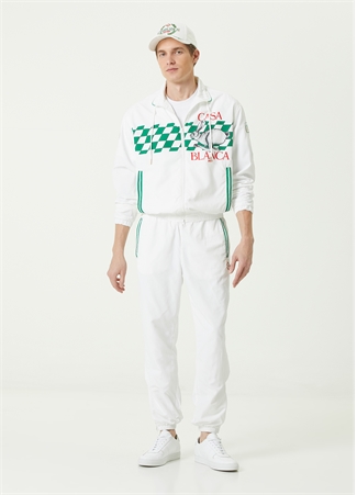 Casablanca Erkek Beyaz Logolu Jogger Eşofman Altı S EU Casablanca Erkek Beyaz Logolu Jogger Eşofman Altı S EU