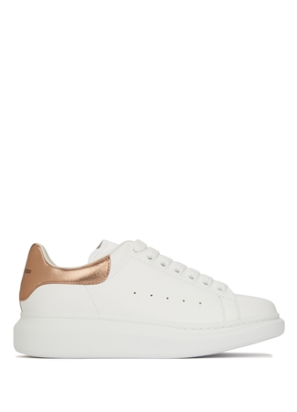 Alexander McQueen Kadın Oversize Beyaz Logolu Deri Sneaker Sarı 35.5 EU Alexander McQueen Kadın Oversize Beyaz Logolu Deri Sneaker Sarı 35.5 EU