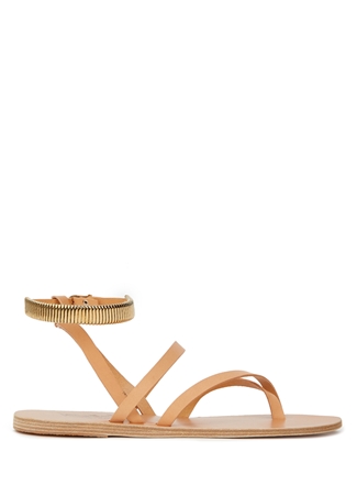 Ancient Greek Sandals Kadın Krem Bant Detaylı Deri Sandalet Bej 36 EU Ancient Greek Sandals Kadın Krem Bant Detaylı Deri Sandalet Bej 36 EU