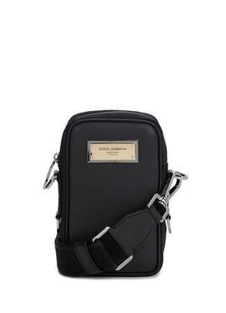 Dolce&Gabbana Erkek Siyah Logo Detaylı Çanta EU