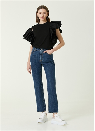 Alexander McQueen Kadın Slim Boyfriend Mavi Jean Pantolon 25 US Alexander McQueen Kadın Slim Boyfriend Mavi Jean Pantolon 25 US
