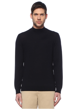 Beymen Collection Erkek Lacivert Yarım Balıkçı Yaka Yün Kazak S EU