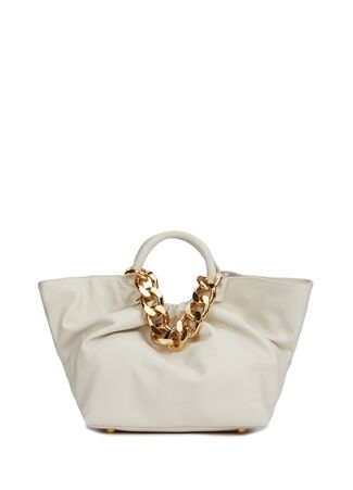 Demellier Kadın Midi Los Angeles Beyaz Deri Omuz Çantası EU