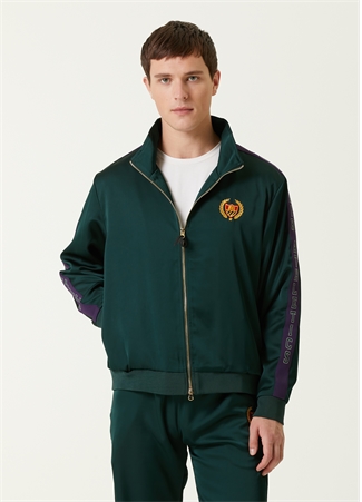 Bel-Air Erkek Yeşil Logolu Şeritli Sweatshirt L EU Bel-Air Erkek Yeşil Logolu Şeritli Sweatshirt L EU