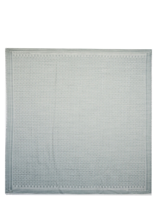 Imannoor Kadın Eye of Iman Geometrik Desenli İpek Şal Yeşil EU