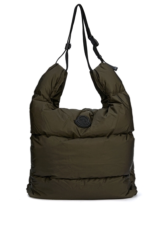 Moncler Kadın Haki Logolu Puff Çanta EU Moncler Kadın Haki Logolu Puff Çanta EU