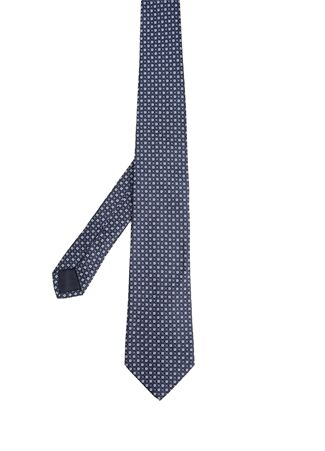 Beymen Collection Erkek Lacivert Desenli İpek Kravat EU IT