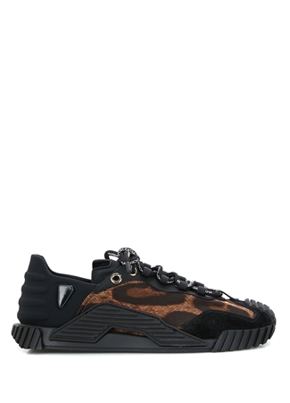 Dolce&Gabbana Kadın Leopar Desen Detaylı Sneaker Kahverengi 36 EU Dolce&Gabbana Kadın Leopar Desen Detaylı Sneaker Kahverengi 36 EU