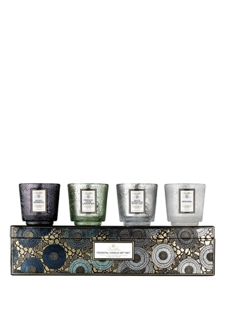 Voluspa Pedestal Cool Tones 4lü Mum Seti Çok Renkli Voluspa Pedestal Cool Tones 4lü Mum Seti Çok Renkli
