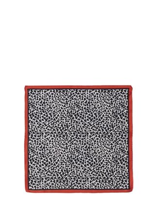 Beymen Club Kadın Kalp Desenli 50x50 cm İpek Eşarp Bej EU