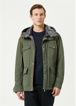 Moncler Erkek Haki Lacivert Kapüşonlu Mont Yeşil 5 US Moncler Erkek Haki Lacivert Kapüşonlu Mont Yeşil 5 US