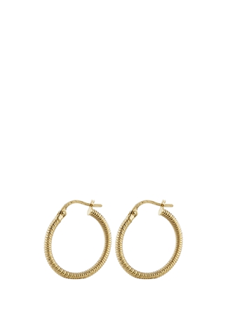 Collection Kadın Sarmal Kesim Minimal Altın Rengi Halka Küpe EU Collection Kadın Sarmal Kesim Minimal Altın Rengi Halka Küpe EU