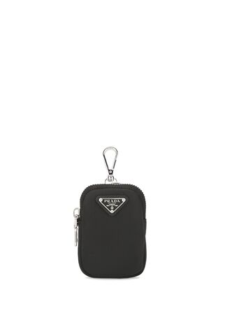 Prada Kadın Siyah Logolu Anahtarlık EU