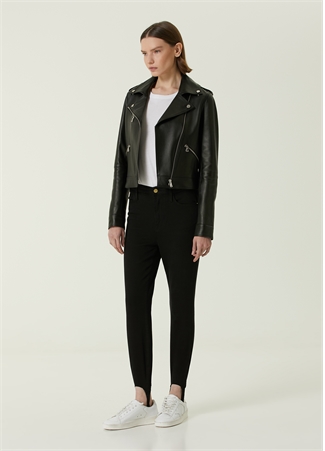 Frame Denim Kadın Le Pixie Ali Siyah Cigarette Jean Pantolon 26 US