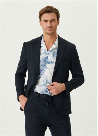 Network Erkek Lacivert Keten Ceket 46 Eu Network Erkek Lacivert Keten Ceket 46 Eu