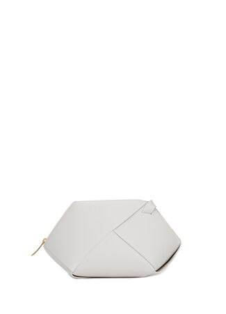 Bottega Veneta Kadın Beyaz Örgü Dokulu Deri Omuz Çantası EU