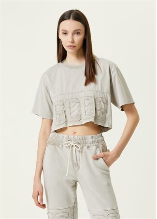Gcds Kadın Gri Bisiklet Yaka Logo Nakışlı Crop T-shirt Xs Eu Gcds Kadın Gri Bisiklet Yaka Logo Nakışlı Crop T-shirt Xs Eu