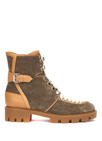 Christian Louboutin Kadın Vizon Kemer Detaylı Deri Bot Bej 36 EU Christian Louboutin Kadın Vizon Kemer Detaylı Deri Bot Bej 36 EU