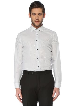 Palzileri Lab Erkek Mavi İtalyan Yaka Mikro Desenli Gömlek 4 IT Palzileri Lab Erkek Mavi İtalyan Yaka Mikro Desenli Gömlek 4 IT