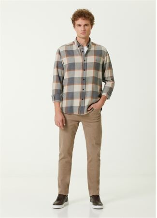 Beymen Club Erkek Slim Fit Bej Spor Pantolon Kahverengi 50