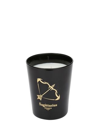 De Noir Concept Siyah Yay Burcu Desenli Mum