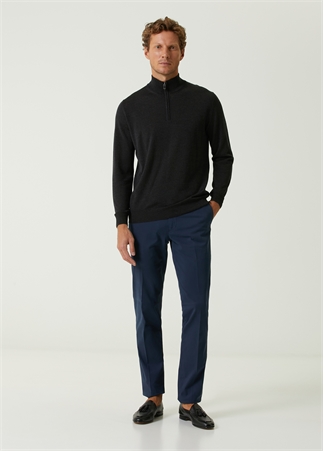 Canali Erkek Lacivert Dar Paça Yün Pantolon 52 It Canali Erkek Lacivert Dar Paça Yün Pantolon 52 It