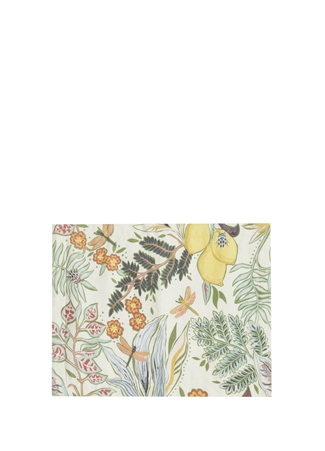 La Doublej 2li Çiçekli Keten Amerikan Servis Set Çok Renkli