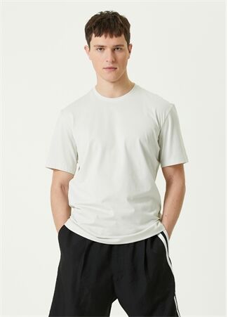 Y-3 Erkek Gri Arkası Logolu T-shirt L EU