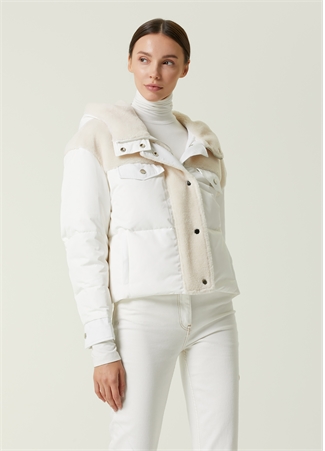 Meteo by Yves Salomon Kadın MONT Beyaz 36 FR