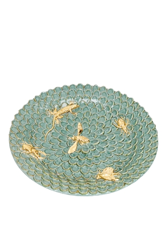 Etro Home Yeşil Dokulu Figür Detaylı Seramik Obje Etro Home Yeşil Dokulu Figür Detaylı Seramik Obje
