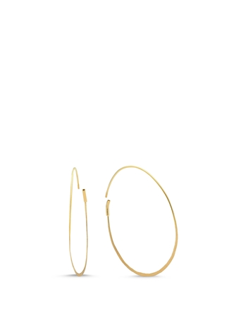 Crush Kadın İnce Halka Formlu Altın Rengi Küpe EU Crush Kadın İnce Halka Formlu Altın Rengi Küpe EU