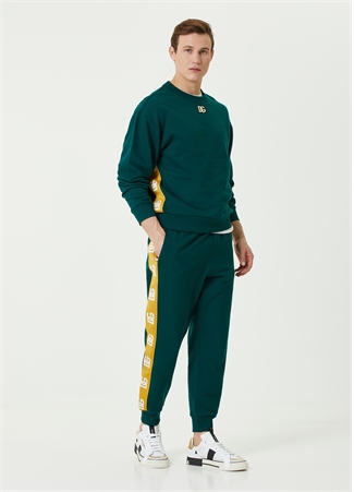 Dolce&gabbana Erkek Yeşil Beli Kordonlu Logolu Jogger Eşofman Altı 46 It Dolce&gabbana Erkek Yeşil Beli Kordonlu Logolu Jogger Eşofman Altı 46 It