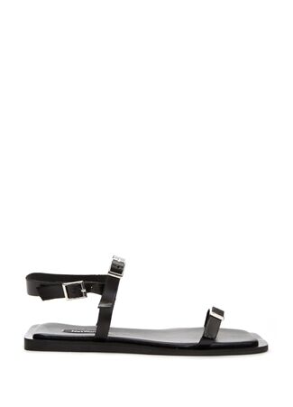 Network Kadın Siyah Deri Sandalet 36 Eu